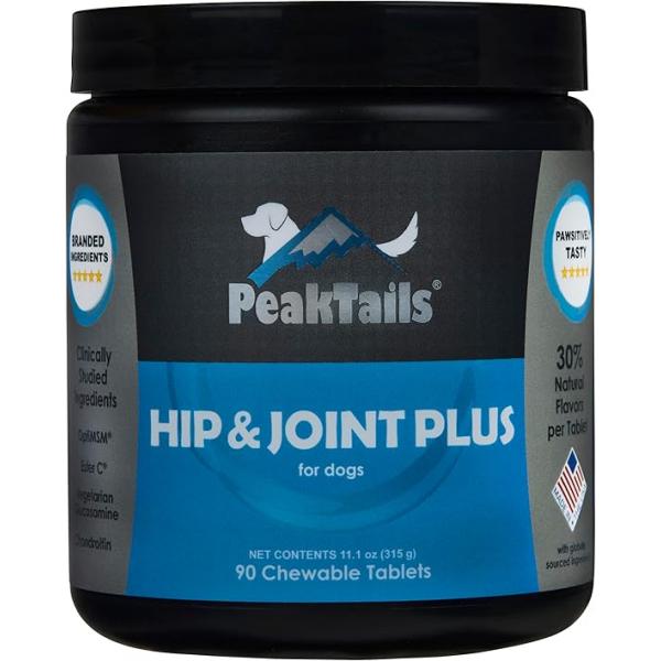 Don't Cry Pet KALA HEALTH PeakTails Hip & Joint Plus for Dogs - 90 ...