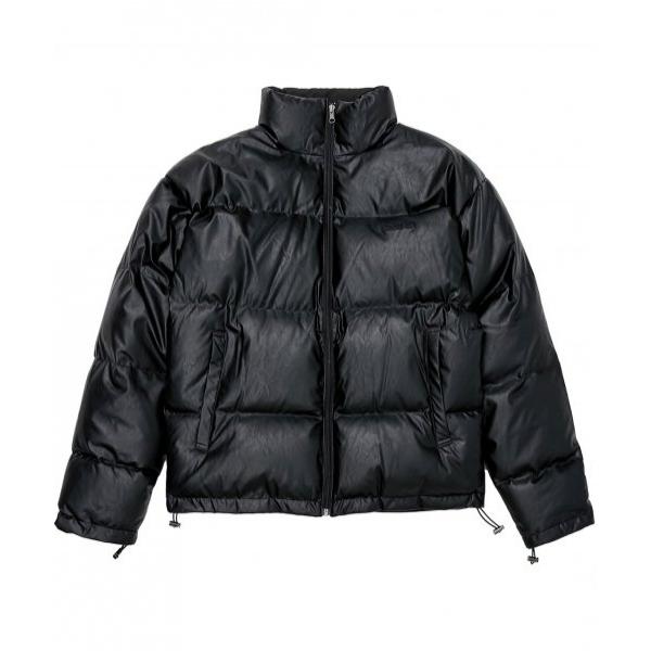 FLARE UP (フレアアップ) Leather Duck Down Reversible Short Padded Coat - Bla – UNDERSTUDY CLUB