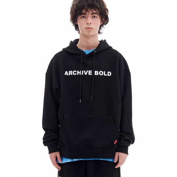 ARCHIVE BOLD (アーカイブボールド) BASIC LOGO HOOD (BLACK) – UNDERSTUDY CLUB