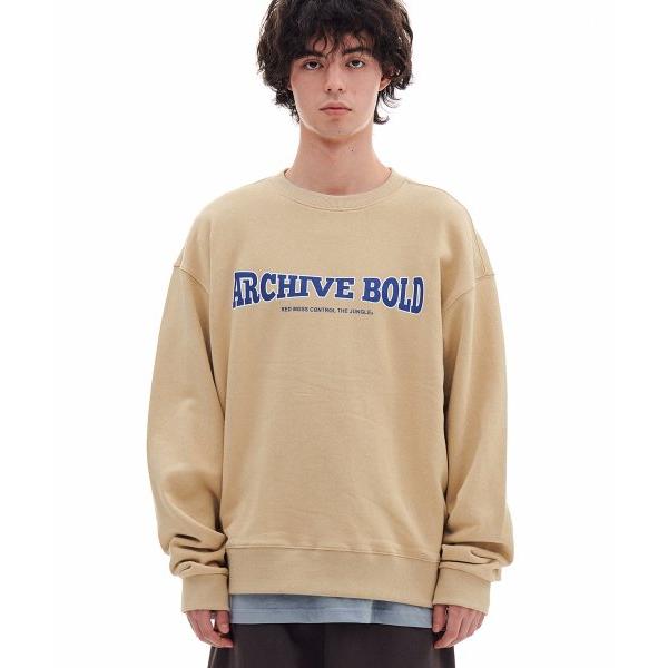 ARCHIVE BOLD (アーカイブボールド) AB FANWISE SWEAT SHIRTS (BEIGE) – UNDERSTUDY CLUB