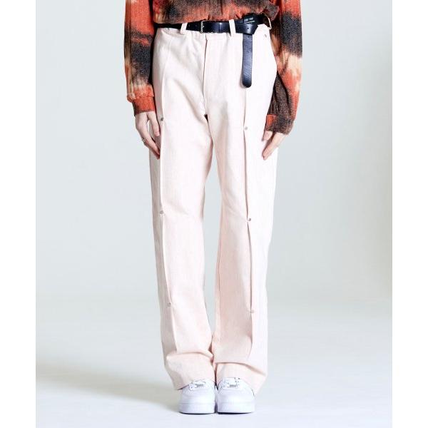 ラメルマメゾン (LA MER MA MAISON) RIVET WIDE PANTS ORANGE/ WHITE – UNDERSTUDY CLUB