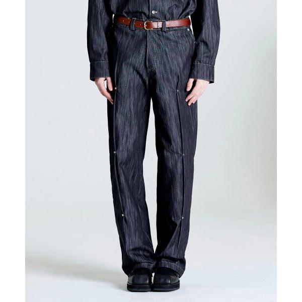 ラメルマメゾン (LA MER MA MAISON) RIVET WIDE PANTS DENIM INDIGO – UNDERSTUDY CLUB