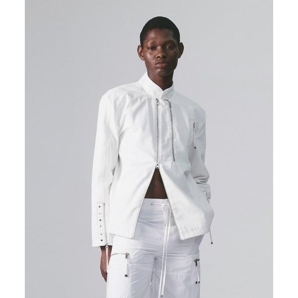 nache(ナチェ) ASYMMETRIC COTTON JACKET (UNISEX / WHITE) – UNDERSTUDY CLUB