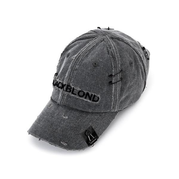 ブラックブロンド(BLACKBLOND) BBD Cross Damage Custom Denim Cap (Dark Gray) – UNDERSTUDY CLUB