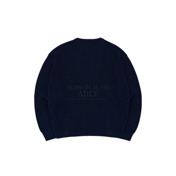 アクメドラビ(acme' de la vi) ADLV SPORTY PRINTING KNIT NAVY – UNDERSTUDY CLUB