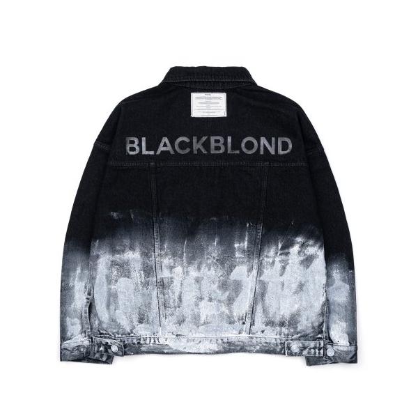 ブラックブロンド(BLACKBLOND) BBD Smoke Painted Custom Denim Jacket (Black ...